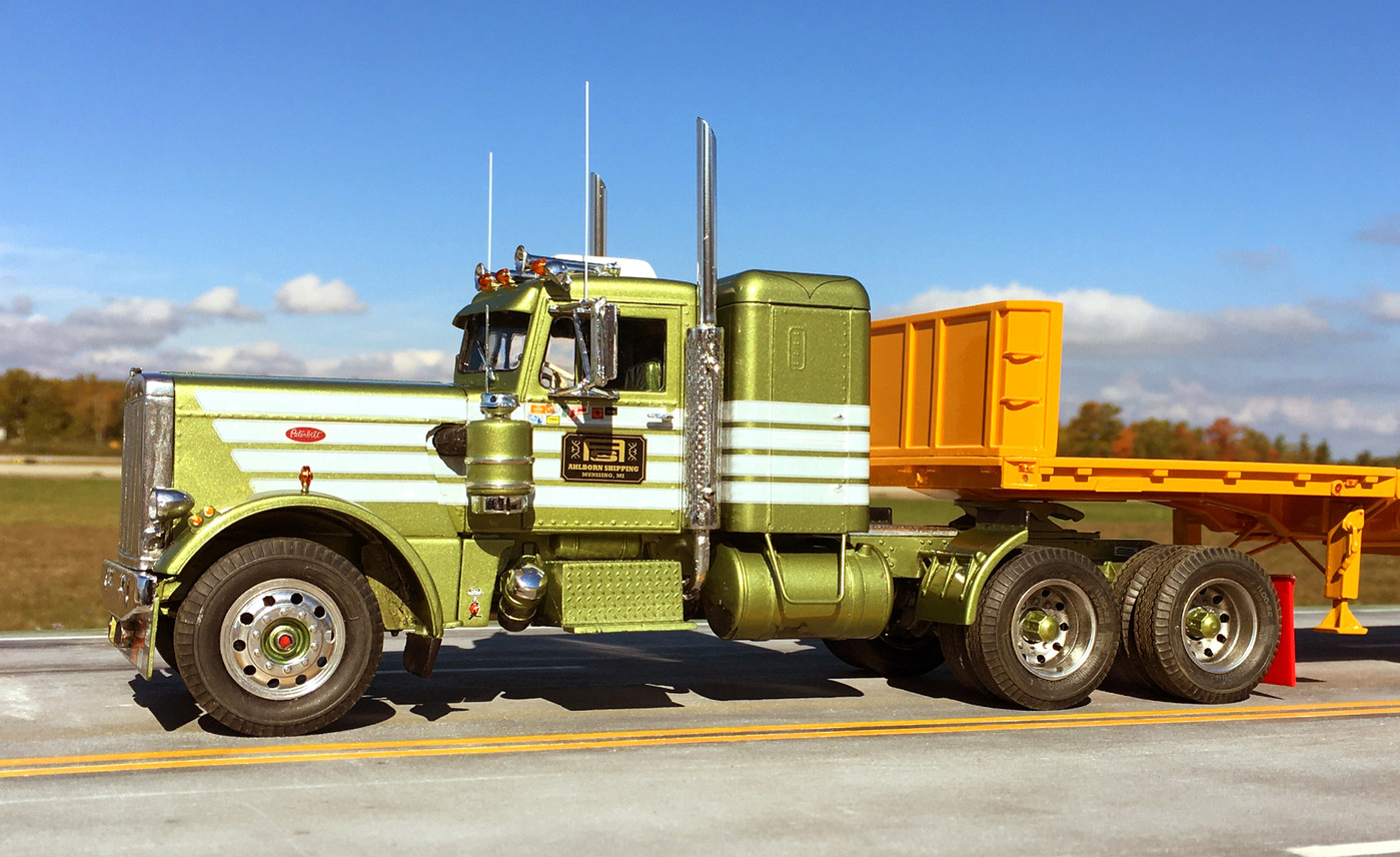 Long Hood Peterbilt 359 in Green album | Mackinac359 | Fotki.com, photo ...