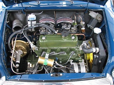 Photo: 1967 Austin Mini Cooper S Mk2 For Sale Engine 1 | Tamiya Morris ...