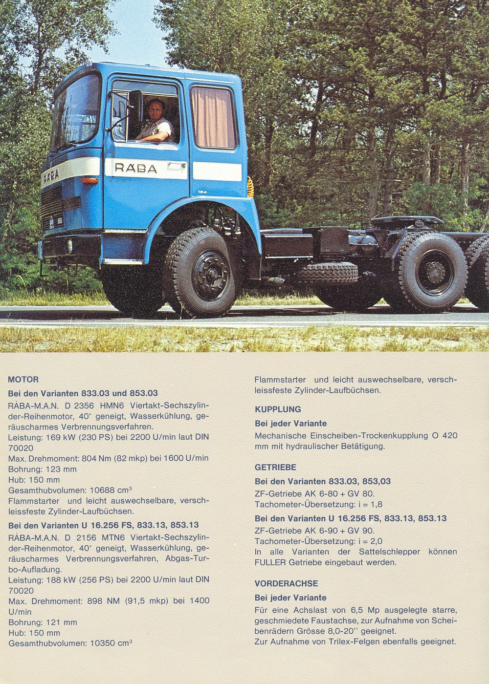 Photo: Raba LKW Familien 2 04 | Raba 16.256FS - Raba 833 and Raba 853 ...