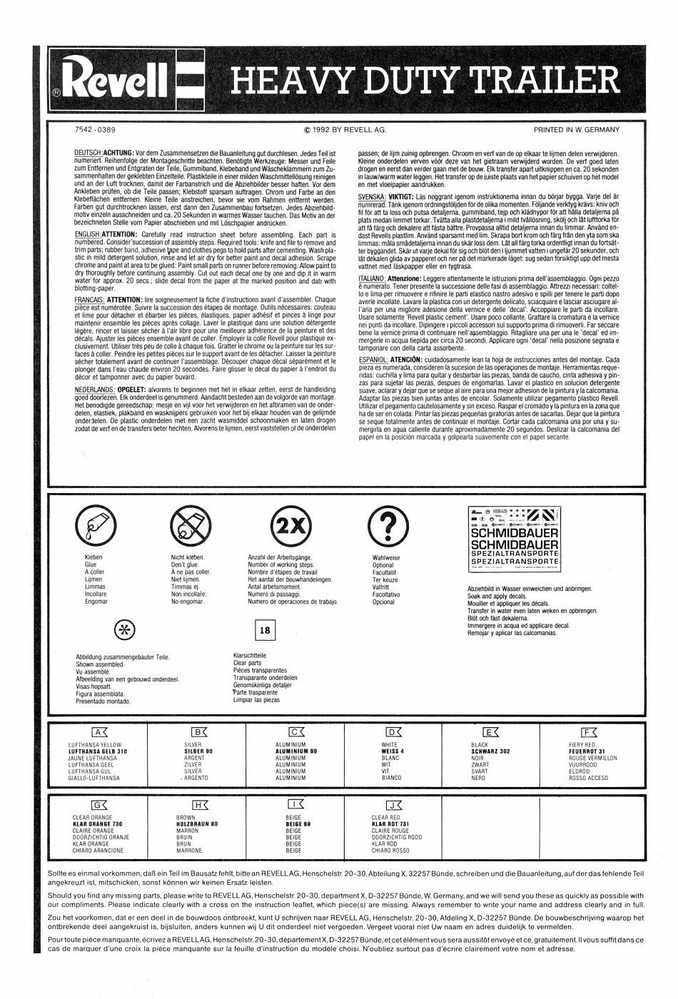 Photo: rev7542 Heavy Duty Trailer-p01 | 07542 Heavy Duty Trailer Revell ...