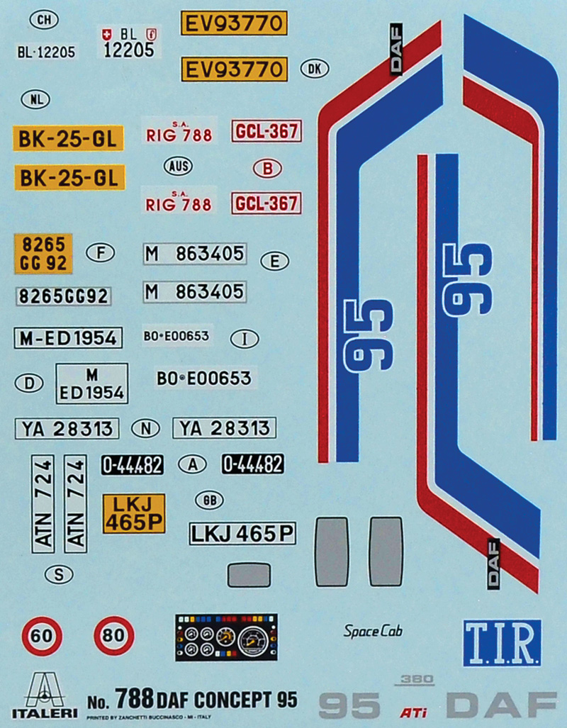 Photo: 788 decal | 0788 DAF 95 'Master Truck' Italeri 1-24 album ...