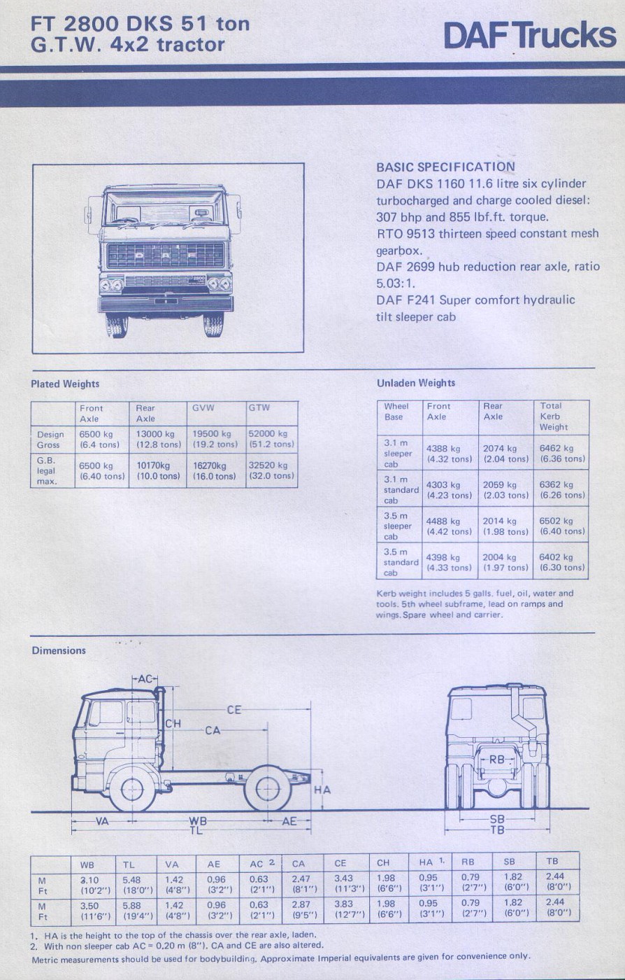 Photo: DAF FT 2800 DKS 51 Ton | DAF 2300 to 3300 FA-FT Specsheets album ...