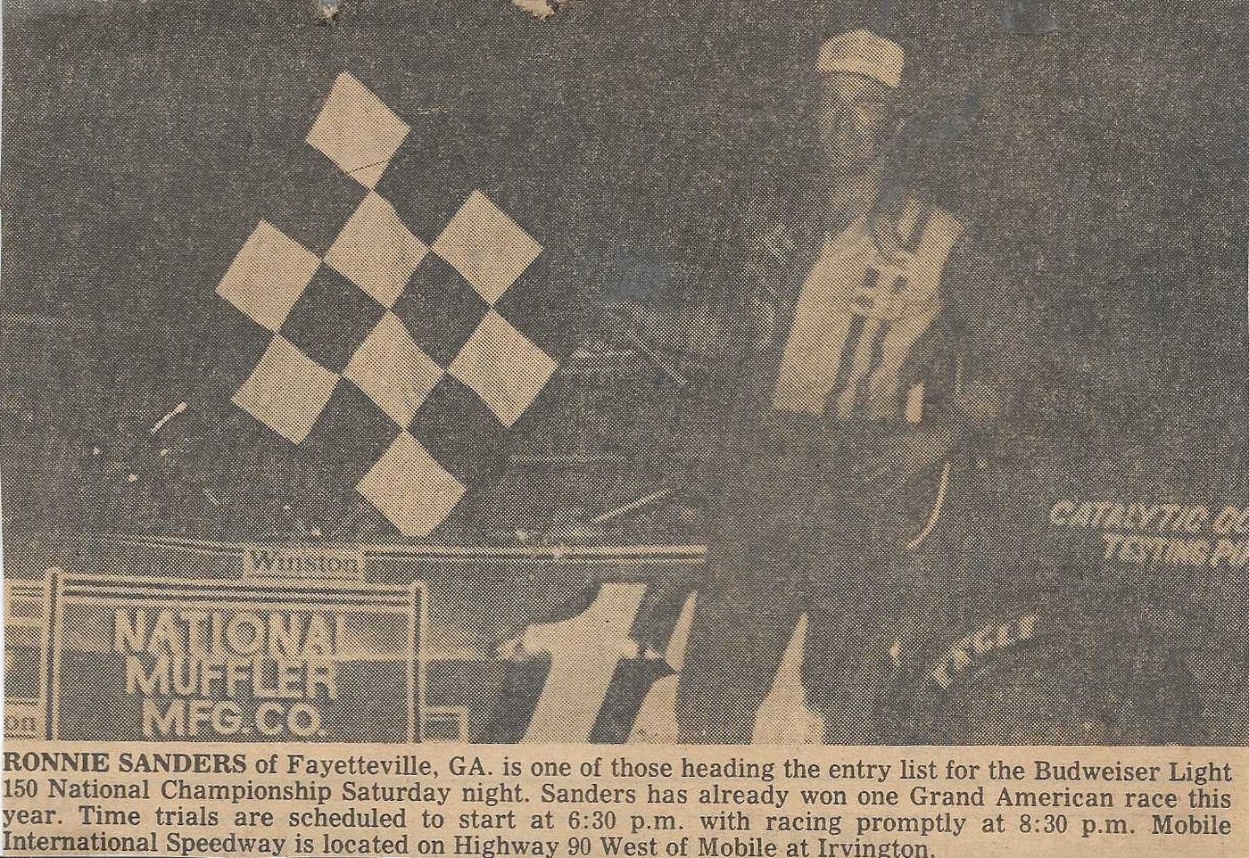 Photo: Ronnie Sanders mis bud light 150 | Bobby Foster II Collection ...