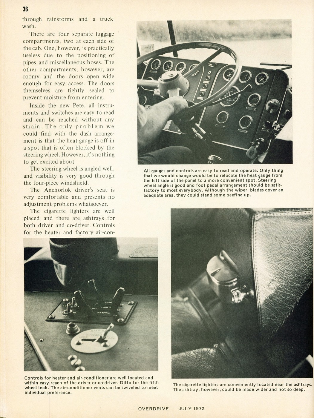 Photo: July 1972 Peterbilt 110'' COE 2 | 07 Overdrive Magazine July ...
