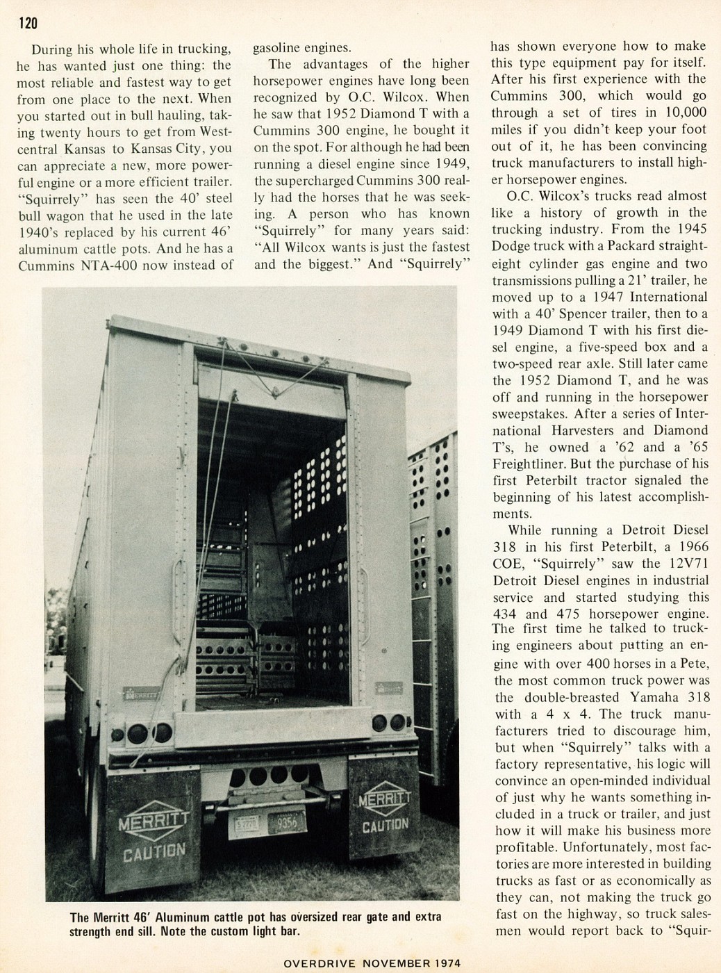 11 Overdrive Magazine November 1974 album | Dutch Model Truck Club ...