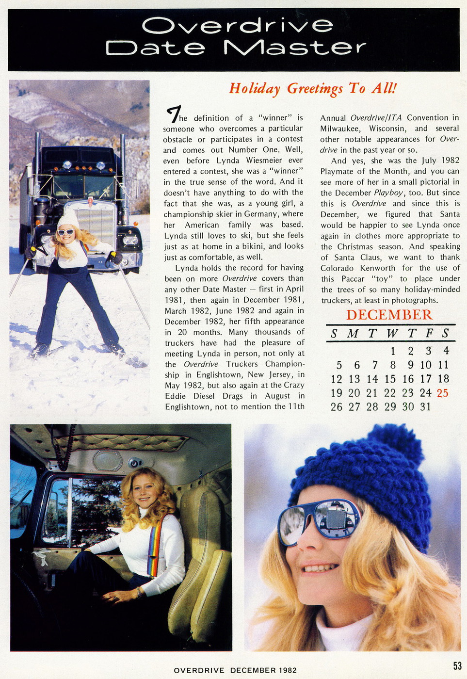 Photo: December 1982 Date Master | 12 Overdrive Magazine December 1982 ...