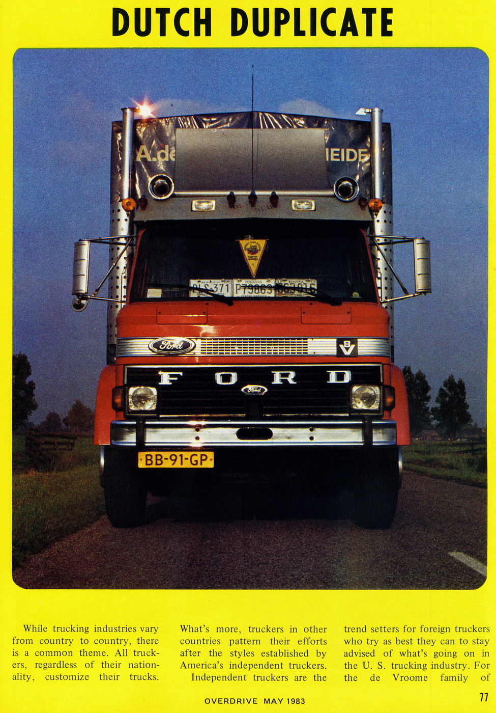 05 Overdrive Magazine May 1983 album | Dutch Model Truck Club | Fotki ...