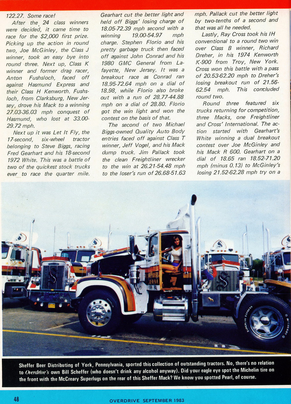 Photo: September 1983 Truck Drag Race Englishtown 13 | 09 Overdrive ...
