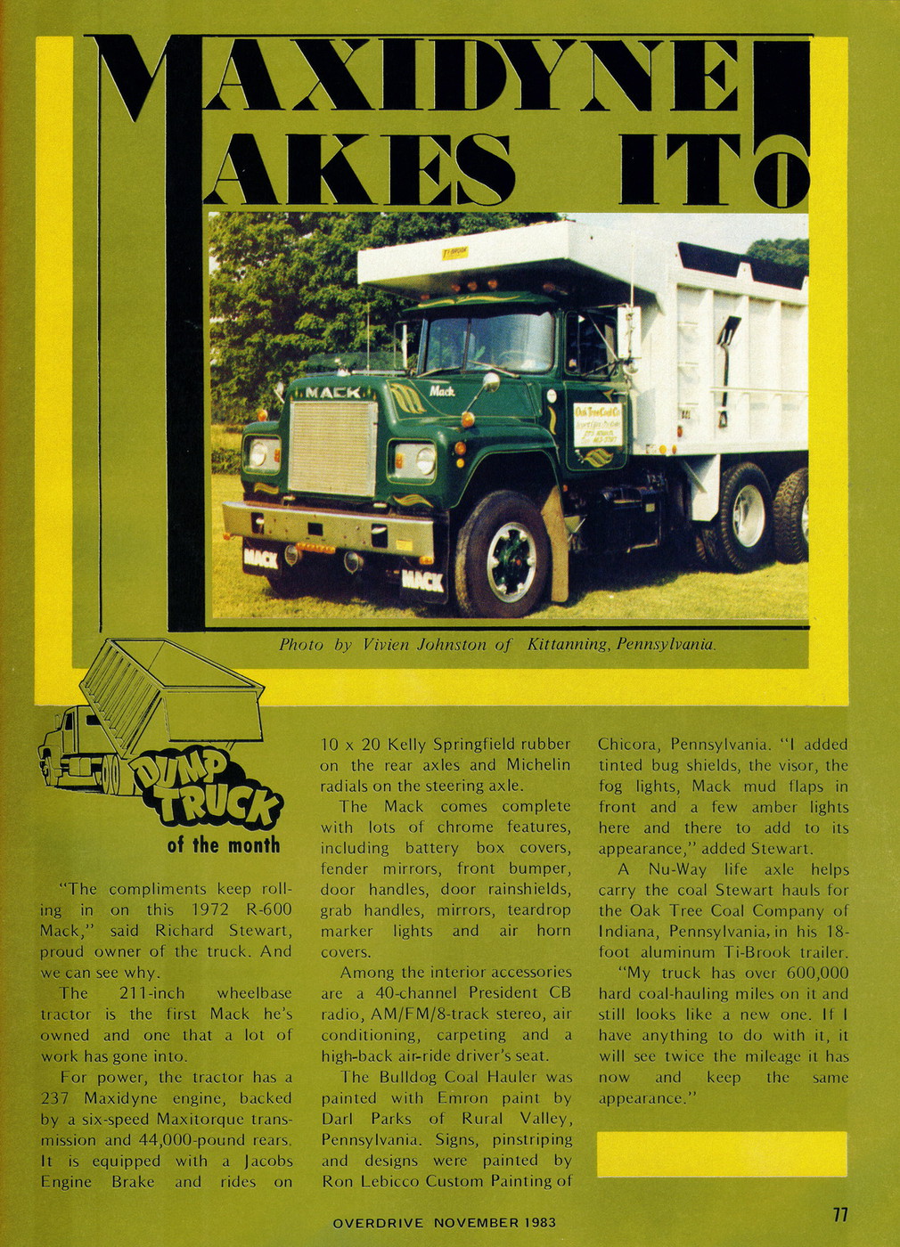 11 Overdrive Magazine November 1983 album | Dutch Model Truck Club ...