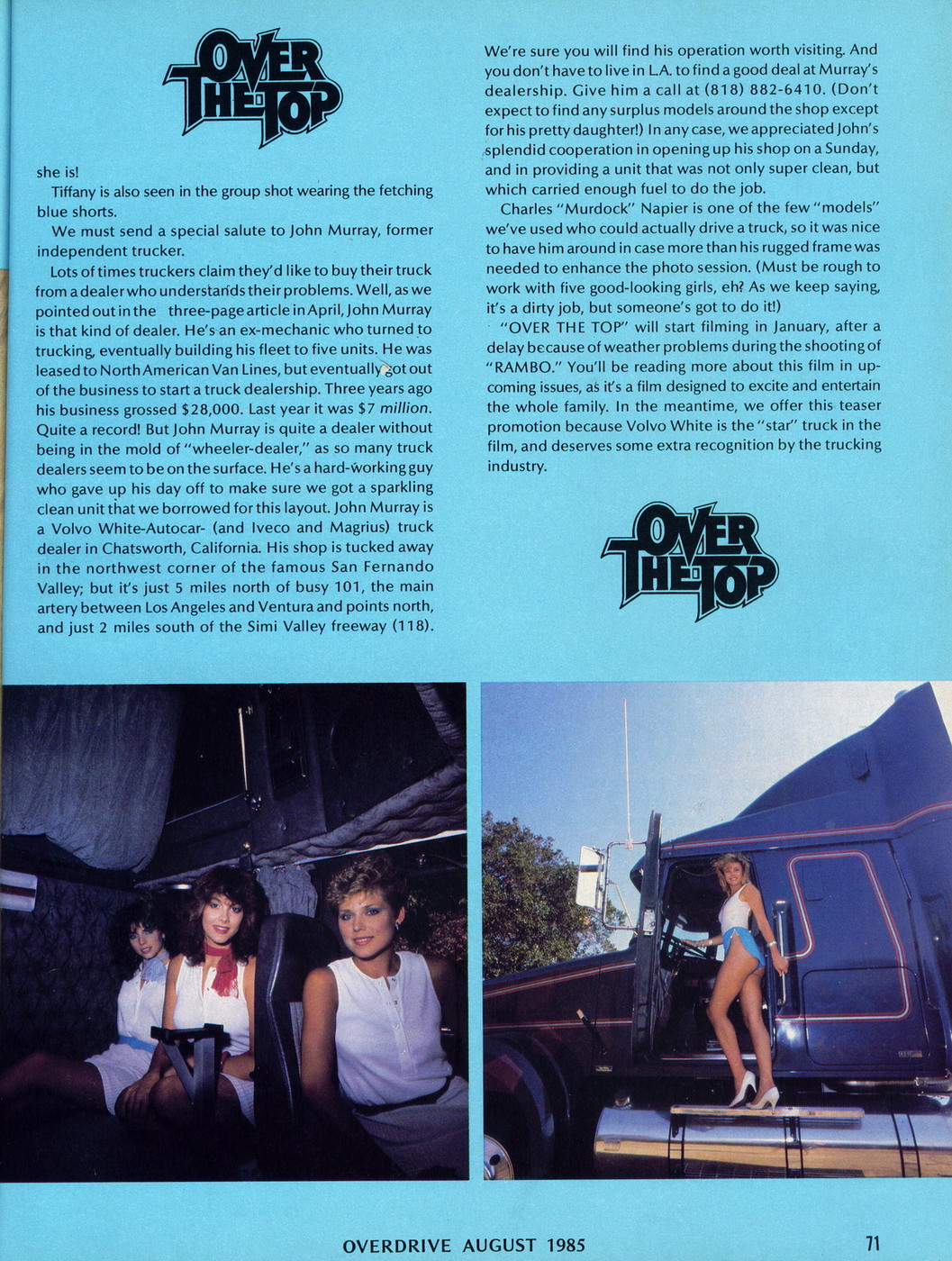 08 Overdrive Magazine August 1985 album | Dutch Model Truck Club ...