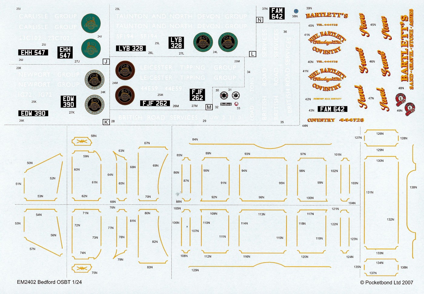 2402 Bedford 'OSBT' Tipper Emhar 1-24 album | Dutch Model Truck Club ...