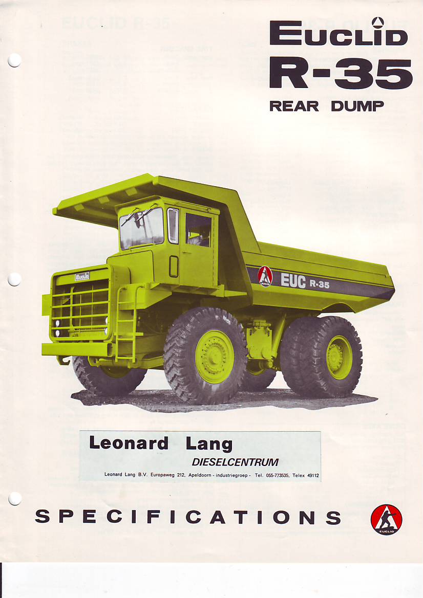 Photo: 10000 | Euclid R-35 Rear Dumper album | Dutch Model Truck Club ...