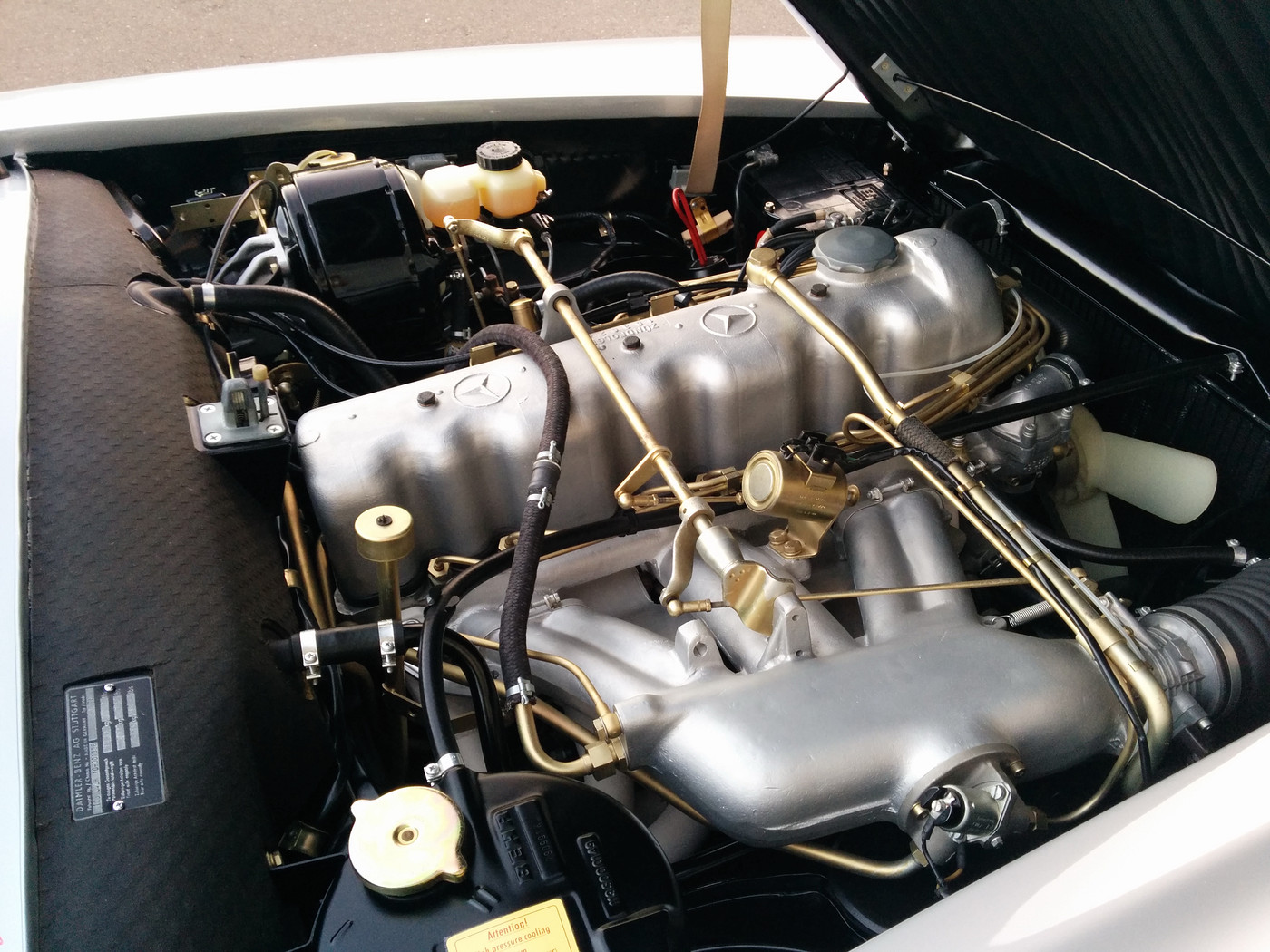 Photo: 25 engine compartment IMG 20140416 185918 | 1963 Mercedes-Benz ...