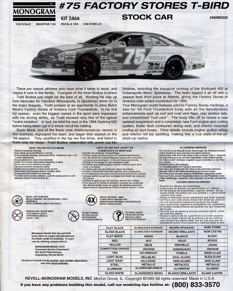 MONOGRAM #75 Factory Stores Thunderbird #2466 album | DRASTIC PLASTICS ...