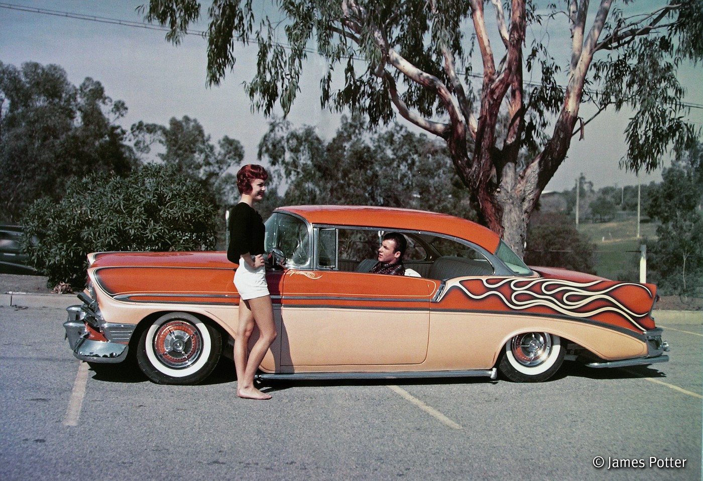 Photo: 56 Chevy two-tone OrangePotter-01.jpg | 1956 Chevy two-tone ...