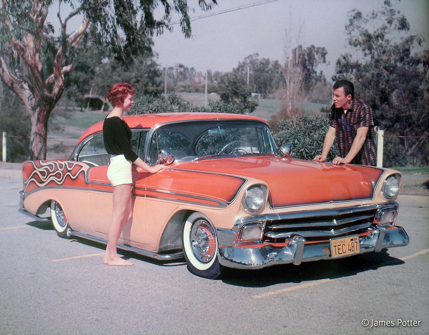 Photo: 56 Chevy two-tone OrangePotter-02.jpg | 1956 Chevy two-tone ...