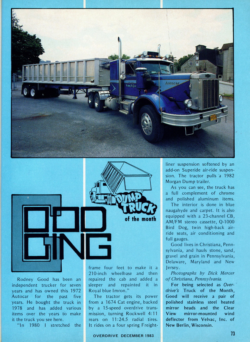 12 Overdrive Magazine December 1983 album | Dutch Model Truck Club ...