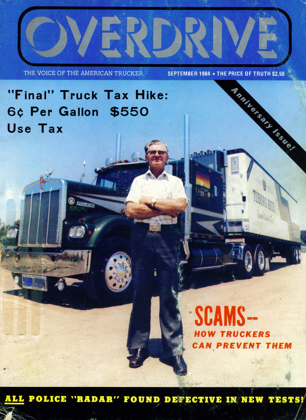 Photo: 01 September 1984 Front Cover | 09 Overdrive Magazine September ...