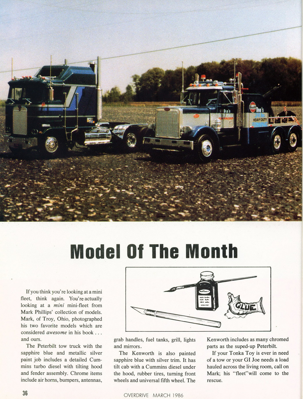 Photo: March 1986 Model of the Month | 03 Overdrive Magazine March 1986 ...