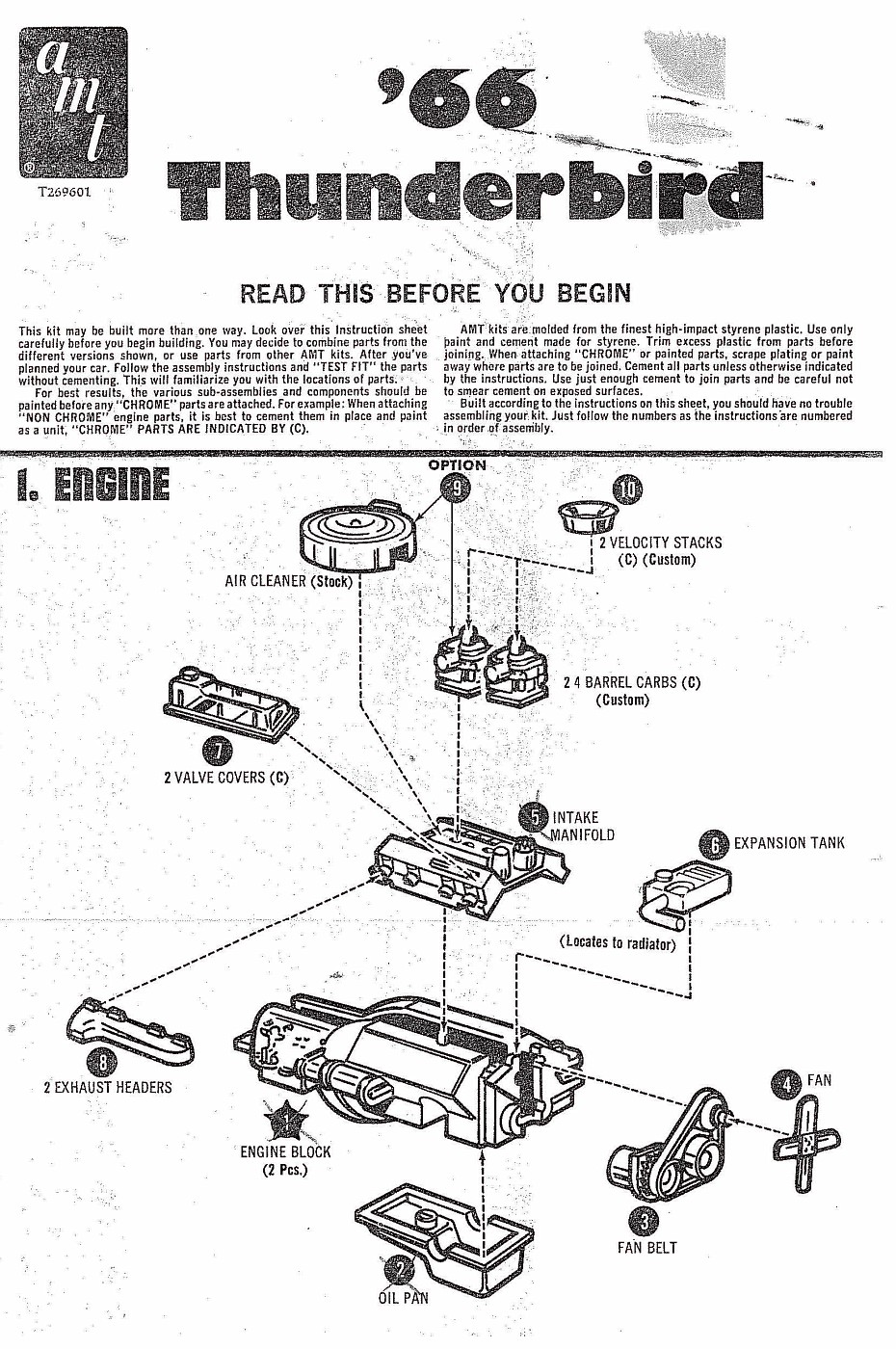 Photo: 66 T Bird 01 | AMT 1966 T-Bird #T269601 album | DRASTIC PLASTICS ...