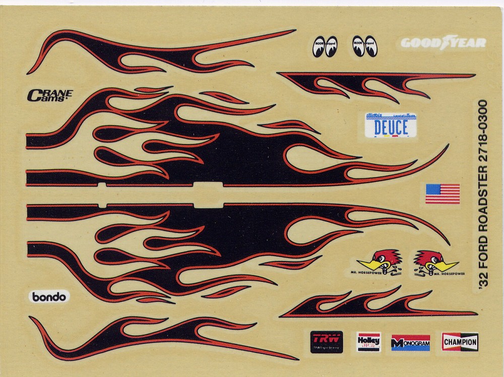 Photo: 1932 Ford Roadster Street Rod Decals | MONOGRAM '32 Ford ...