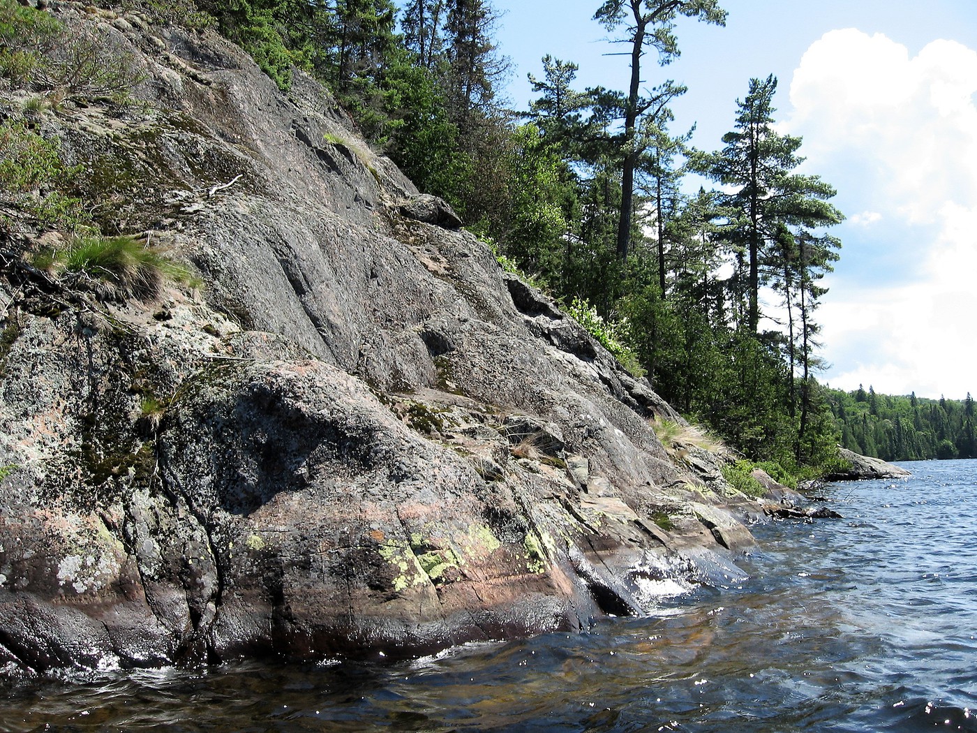 Photo: GRANITE CLIFF plunges into the lake | Canadian Shield album ...