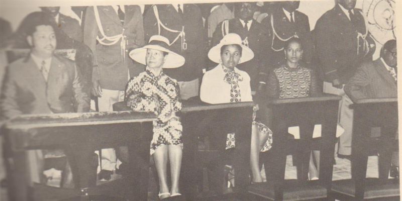 Photo: J.C.Duvalier, Mme Simone Duvalier, sa fille Simone, puis l ...