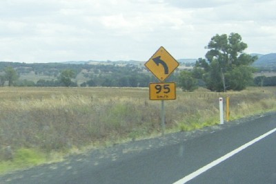 Photo: Road Sign 95 bend | Road Signs album | ooO(PETER)Ooo | Fotki.com ...