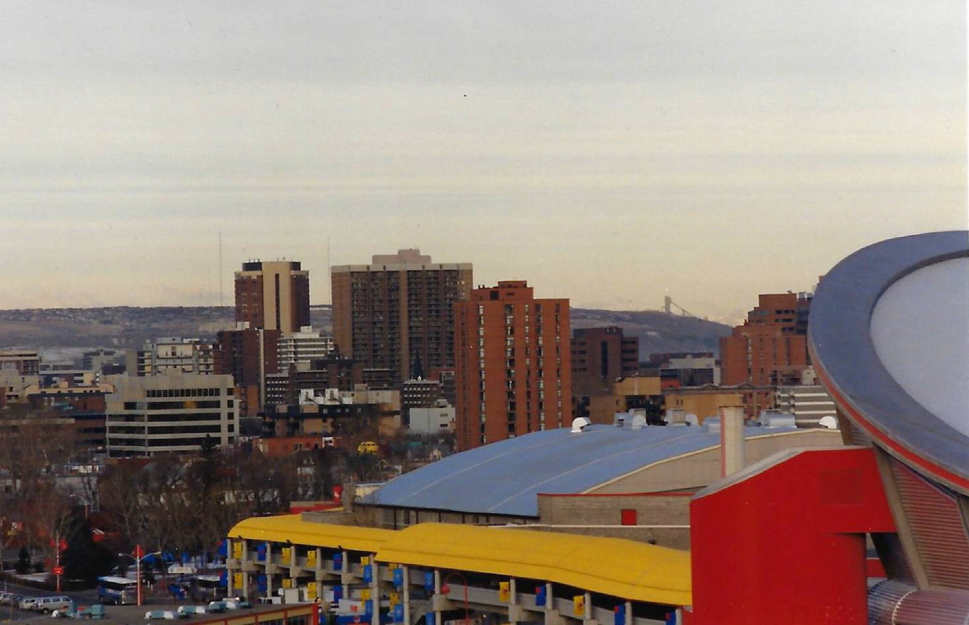 Photo: The Saddledome, The Corral Arena and Downtown Buildings in ...