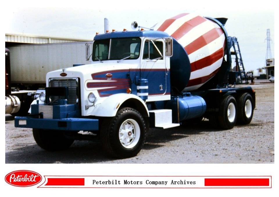 Photo: Archive 348 red white and blue mixer | Peterbilt Motors Company ...