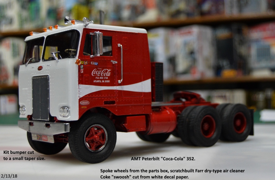 Photo: DSC 3474 Coke 352 almost finished 2 13 18 | AMT Peterbilt Coke ...