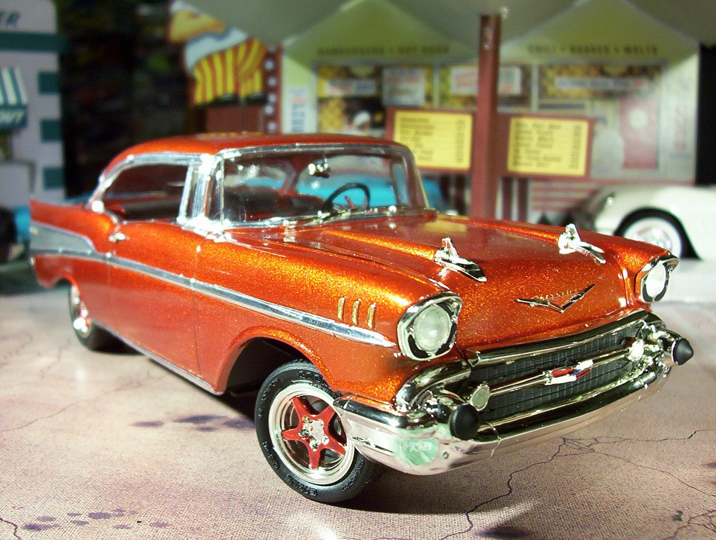Photo: CHEV BELAIR 57 RED FRONT | CHEVY BELAIRE 57 RED SOLD album | BIG ...