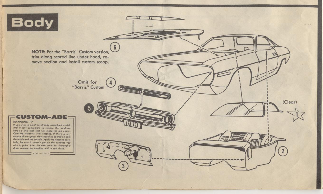 Photo: MPC 1970 Barracuda Body | MPC 1970 Plymouth Barracuda #270-200 ...