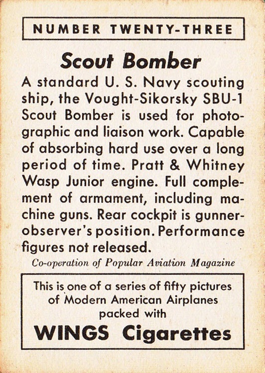 Photo: Wings Cigarettes #23 (2) | 1940 Wings Cigarettes album ...