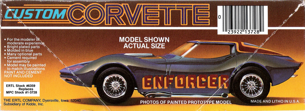 Photo: Box side 2 | MPC Custom Corvette #6359 album | DRASTIC PLASTICS ...