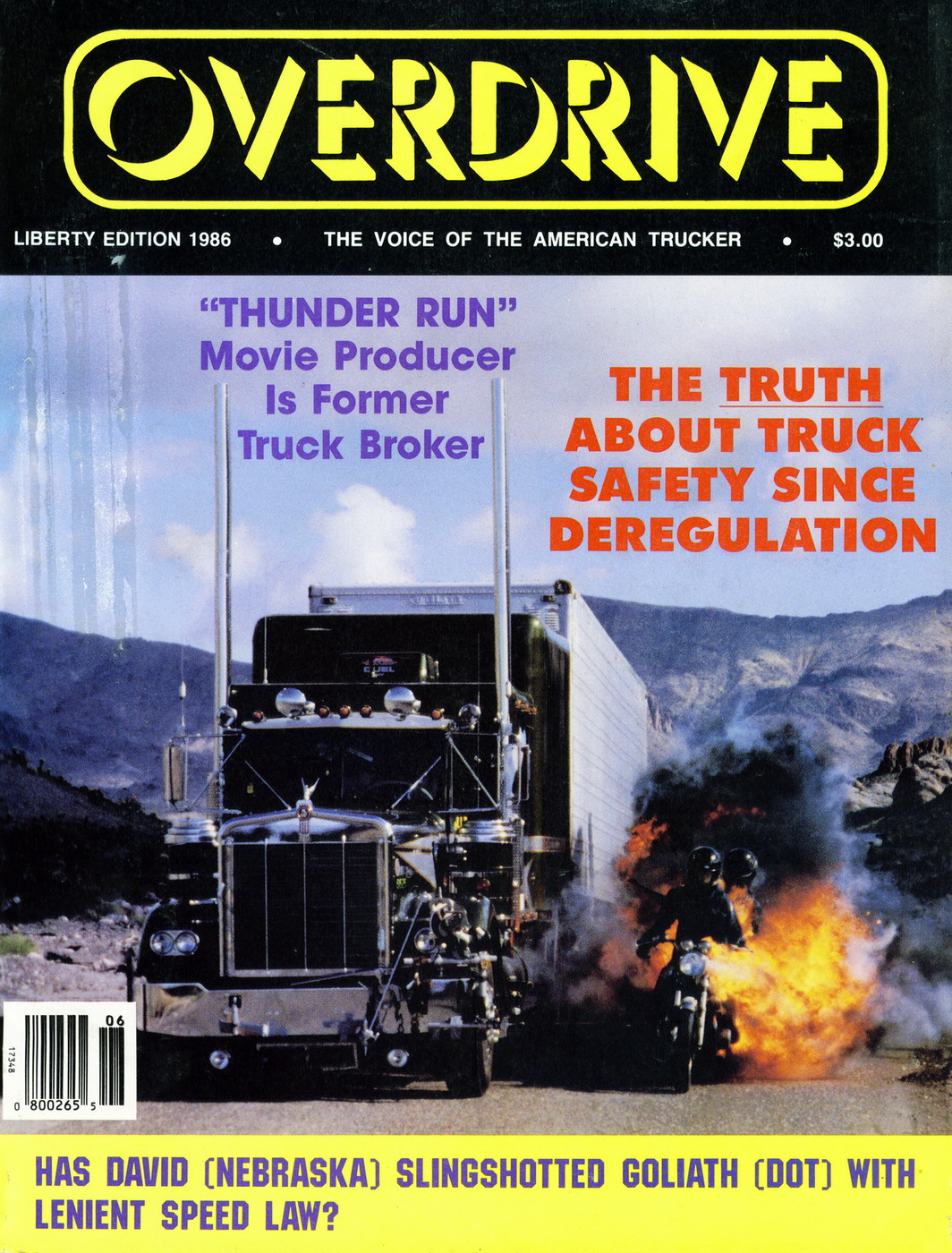 Photo: 01 June-July 1986 Front Cover | 06-07 Overdrive Magazine June ...