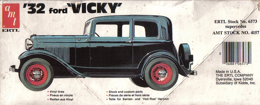 Photo: 1 | AMT '32 Ford 'Vicky' #6573 album | DRASTIC PLASTICS MODEL ...