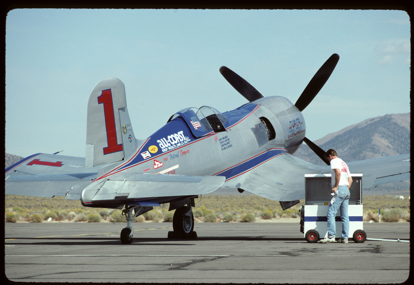 Photo: Photo: John Ballweber 1992 | All Coast F4U "Super Corsair" album ...