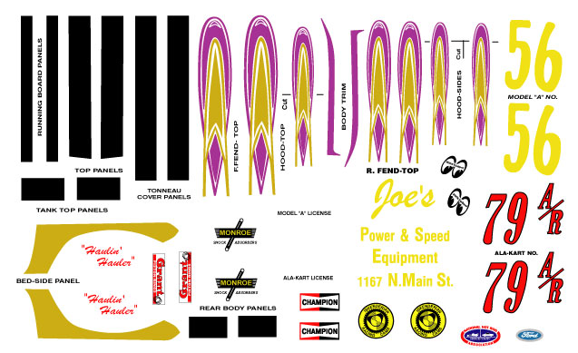 Photo: AMT AlaKart '29 Ford Double Kit | AMT Decals album | DRASTIC ...