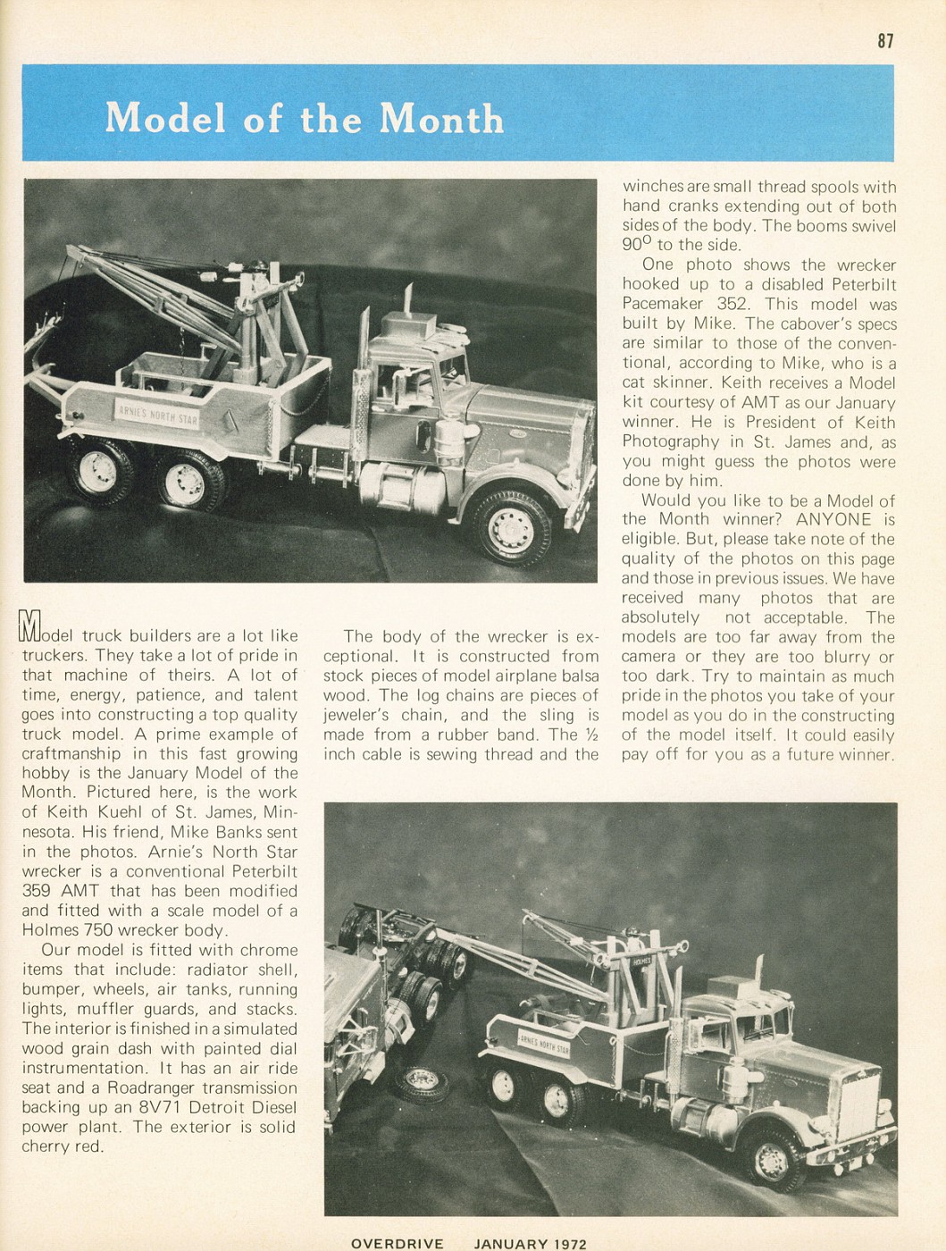 Photo: January 1972 Model of the Month | 01 Overdrive Magazine January ...