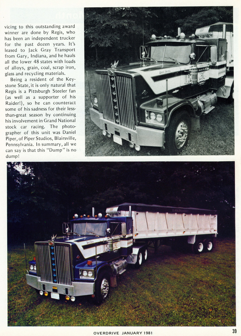 01 Overdrive Magazine January 1981 album | Dutch Model Truck Club ...