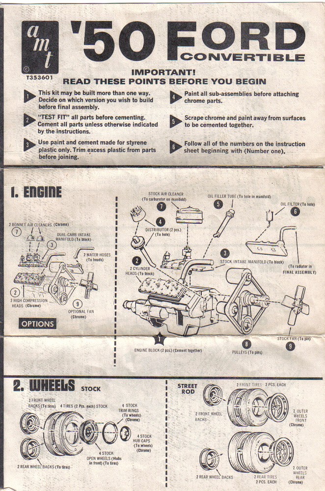 Photo: 1 | AMT '50 Ford Convertible album | DRASTIC PLASTICS MODEL CAR ...