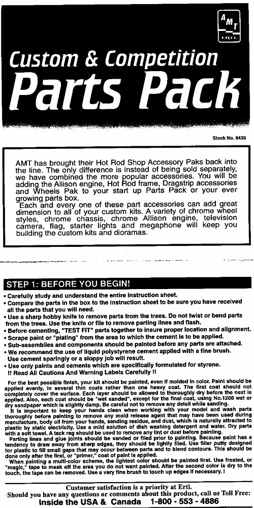 Photo: AMT08435A | AMT Custom & Competition Parts Pack #8435 album ...