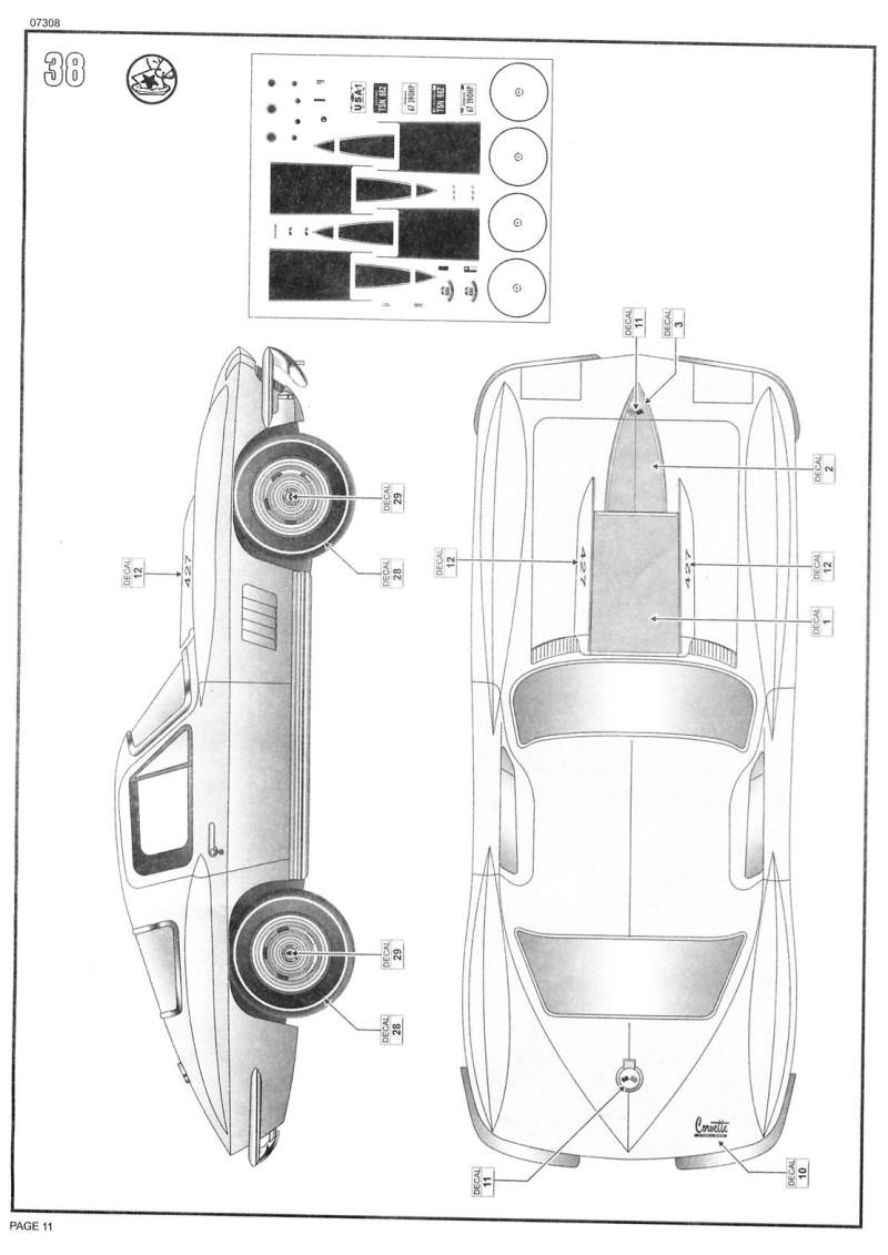 Photo: 1967 chevy corvette coupe 07308 revell page 11 | REVELL '67 ...