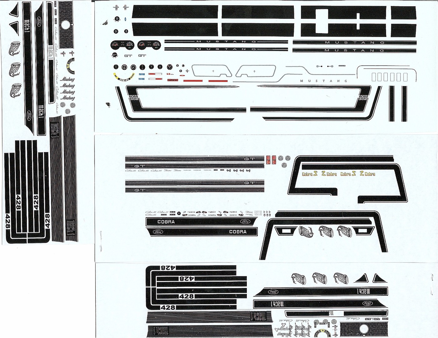 Photo: Keith Marks 1970 Mustang Mach 1 & Torino Cobra Twisters | Decals ...