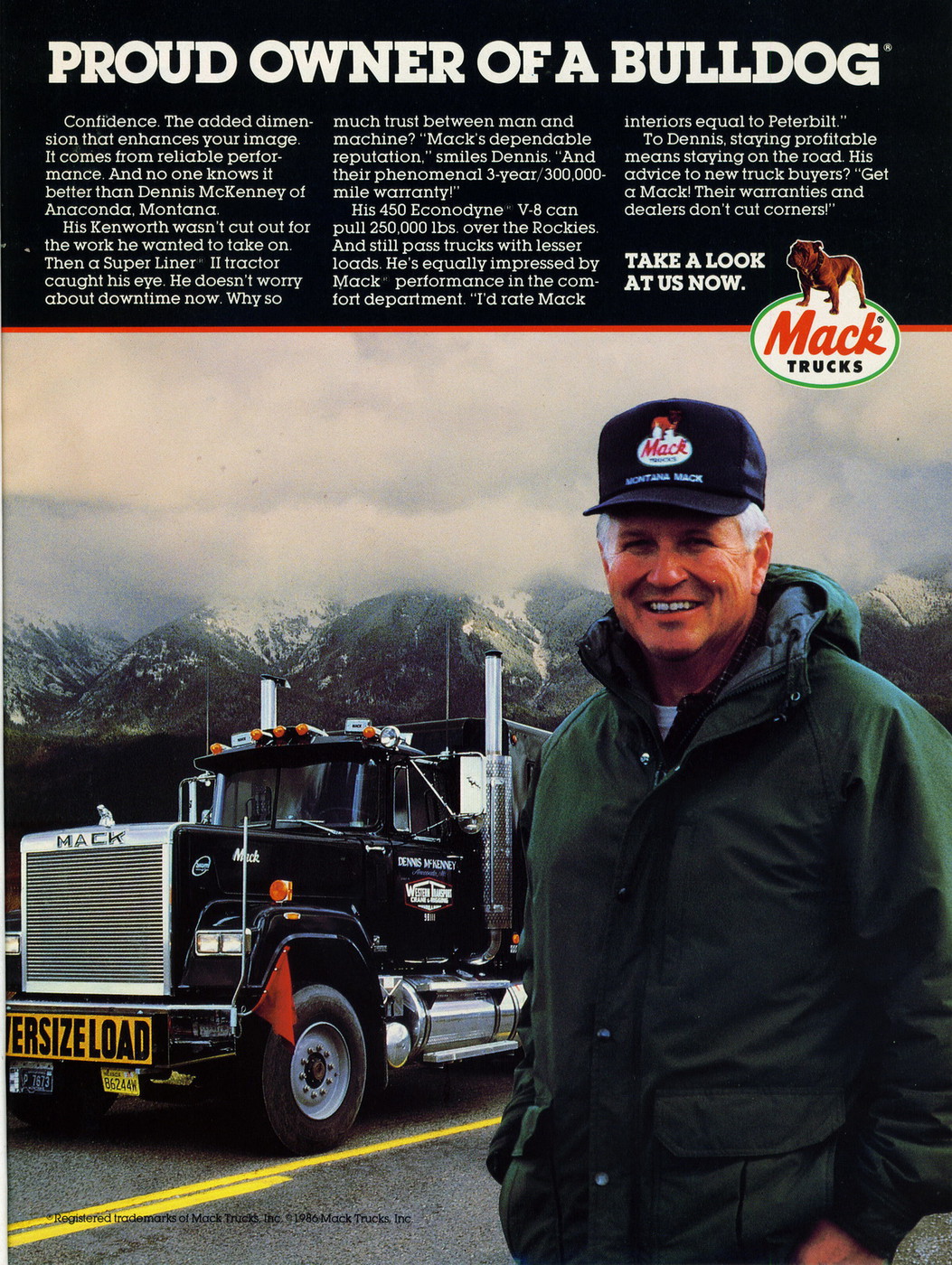 Photo: June-July 1986 Mack Superliner Ad | Mack Advertising album ...