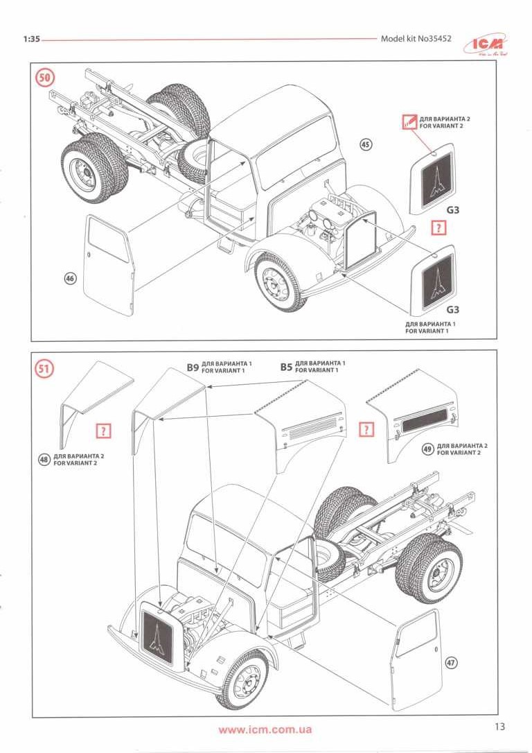 Photo: 11511-170309 | ICM 35452 Magirus S330 German Truck 1949 ...