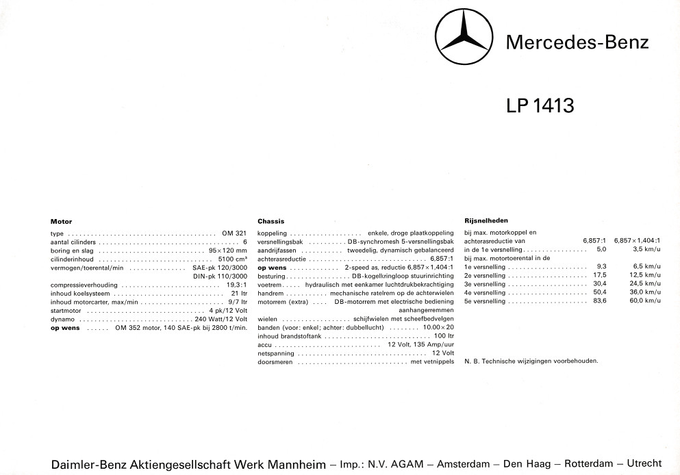 Photo: 010 | MB L-LP 1413 (1964) album | Dutch Model Truck Club | Fotki ...
