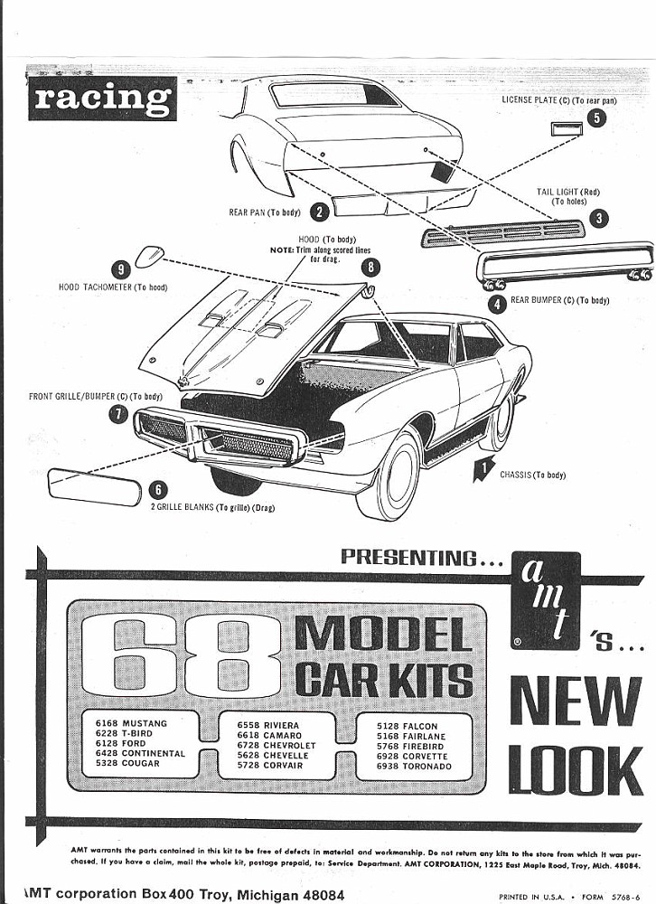 AMT '68 Firebird TIN INDIAN #5768 album | DRASTIC PLASTICS MODEL CAR ...