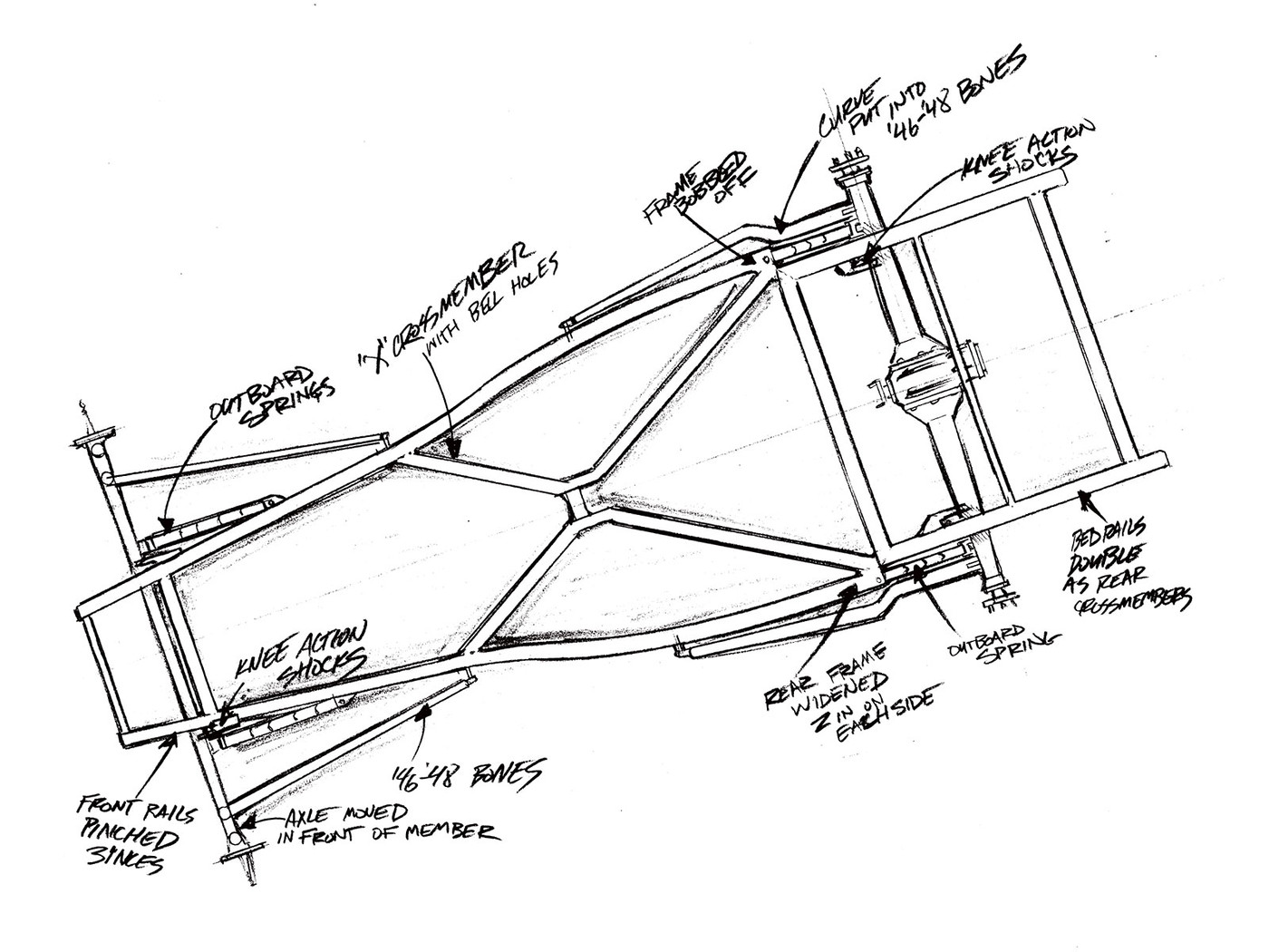 Photo: 1932 Ford Truck Frame | DRAWINGS,ART WORK & CUT AWAYS album ...